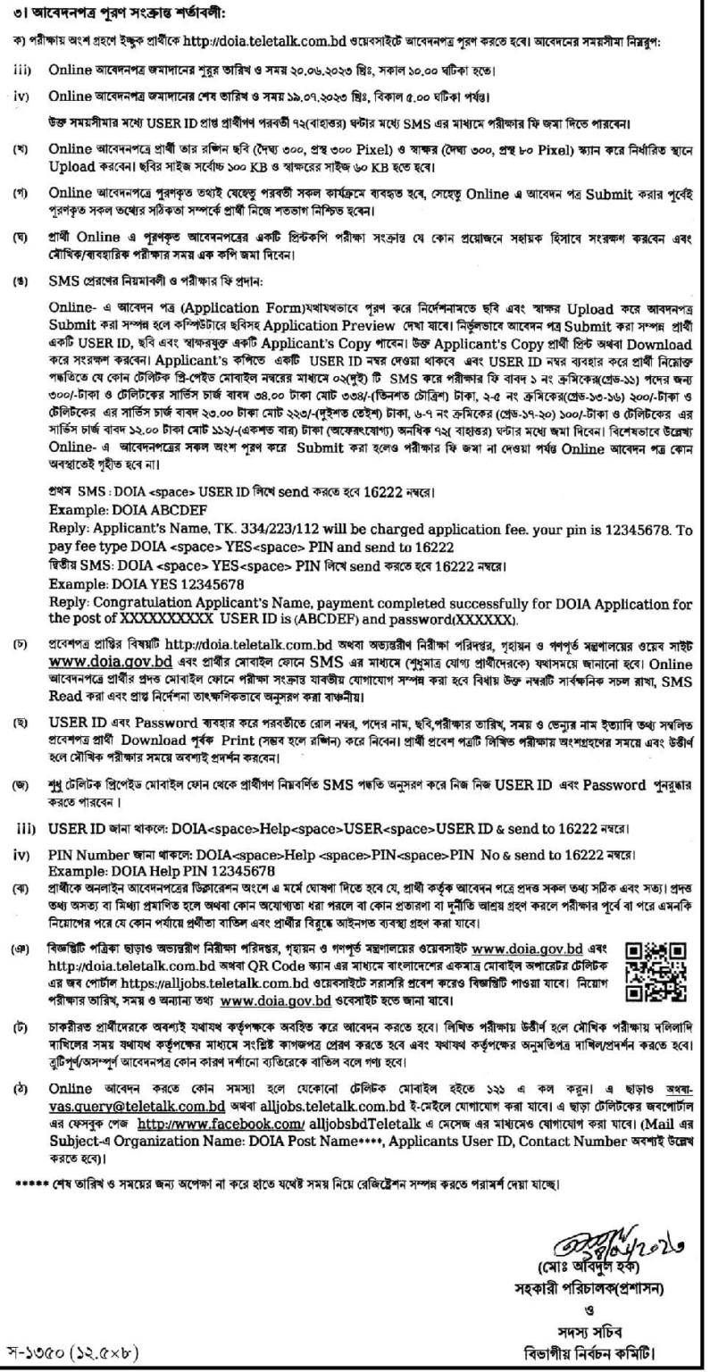 গৃহায়ন ও গণপূর্ত মন্ত্রণালয় নিয়োগ বিজ্ঞপ্তি ২০২৩ | Proggapon